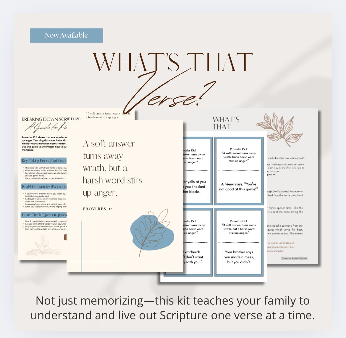 What’s That Verse? Scripture Kits – Mom Life Rooted